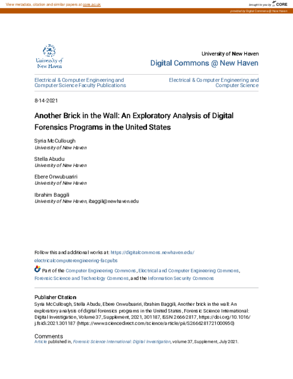 (PDF) Another brick in the wall: An exploratory analysis of digital ...