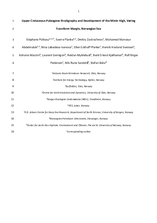 (PDF) Upper Cretaceous-Paleogene stratigraphy and development of the ...