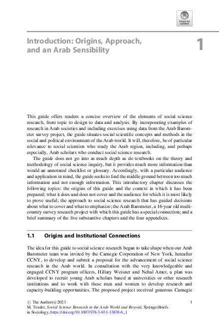 (PDF) Introduction: Origins, Approach, and an Arab Sensibility