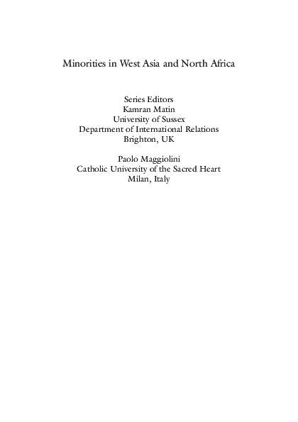 (PDF) Religious Minorities in Non-Secular Middle Eastern and North ...