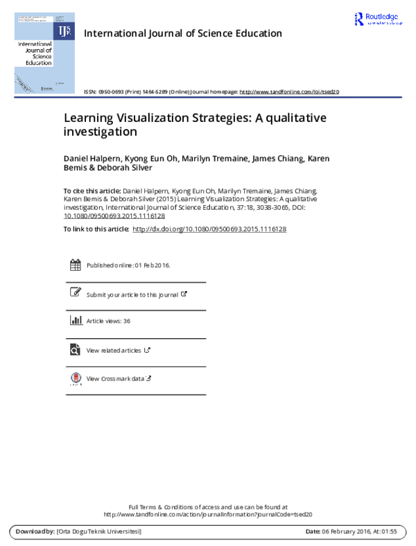 (PDF) Learning Visualization Strategies: A qualitative investigation