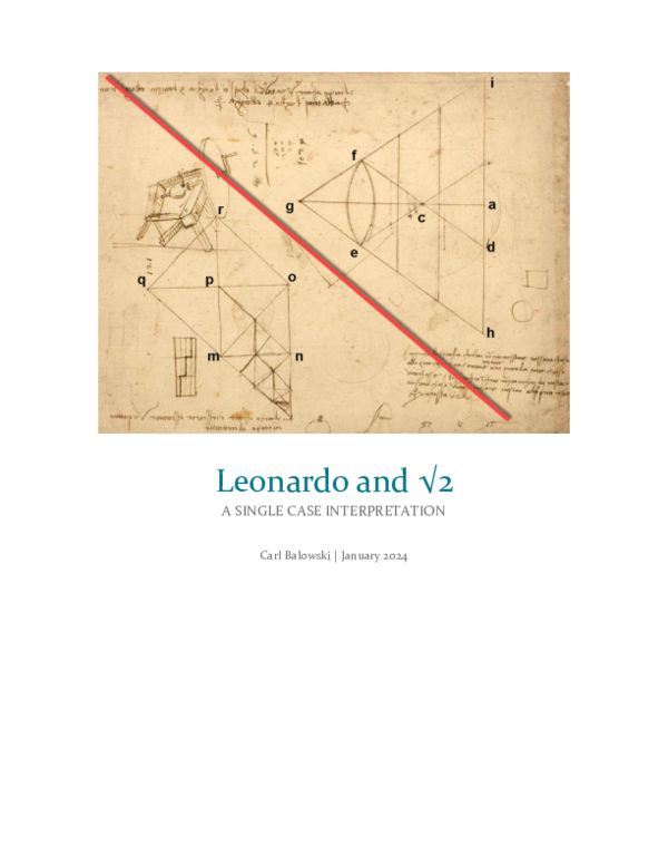 (PDF) Leonardo da Vinci and the Square Root of Two (√2)