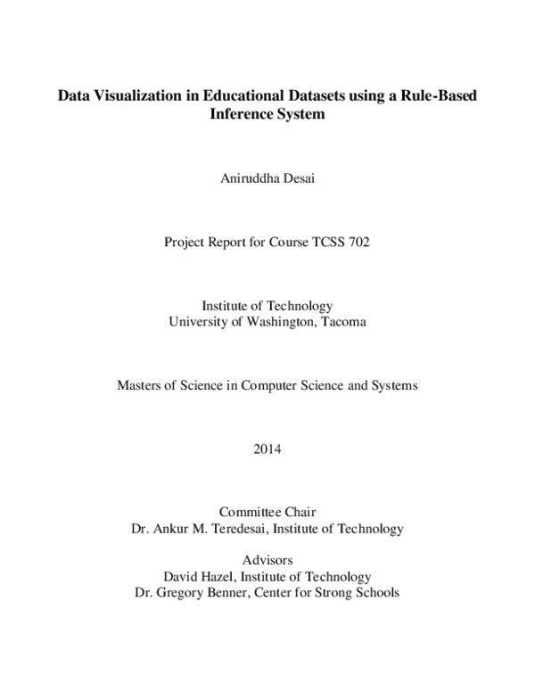 Pdf Data Visualization In Educational Datasets Using A Rule Based Inference System Muaz Mian