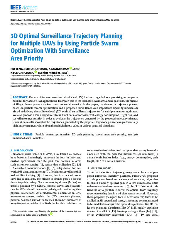 (PDF) 3D Optimal Surveillance Trajectory Planning for Multiple UAVs by Using Particle Swarm ...