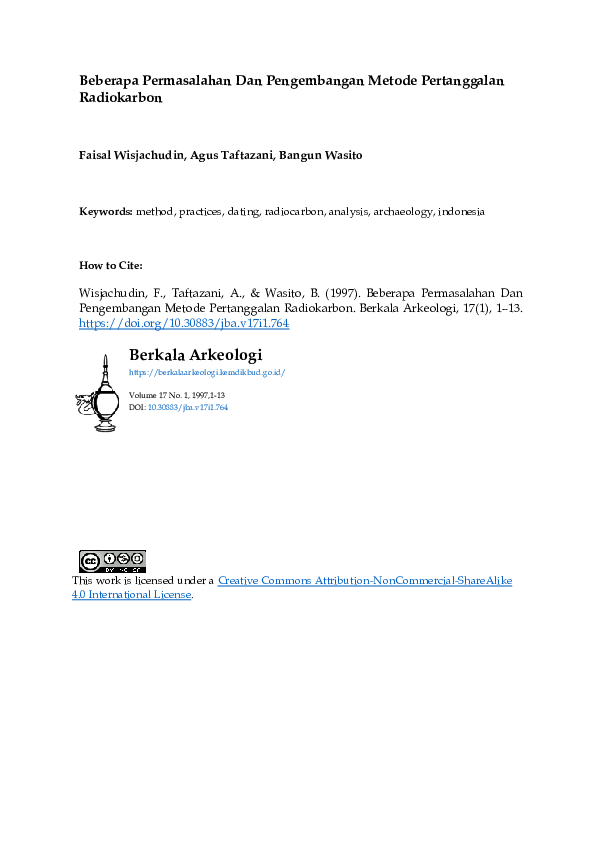 (PDF) Beberapa Permasalahan Dan Pengembangan Metode Pertanggalan Radiokarbon | Prof. Dr.rer.nat ...