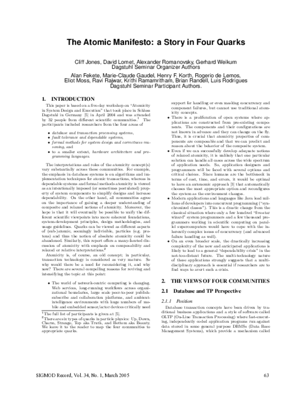 (PDF) The atomic manifesto