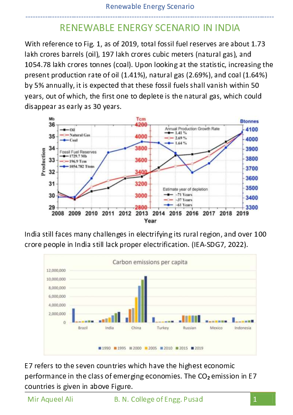 (PDF) RENEWABLE ENERGY SCENARIO IN INDIA