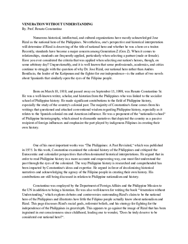 (PDF) VENERATION WITHOUT UNDERSTANDING