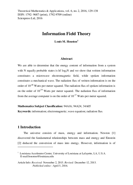(PDF) Information Field Theory
