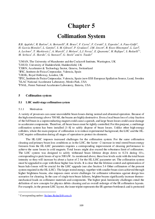 (PDF) Collimation System