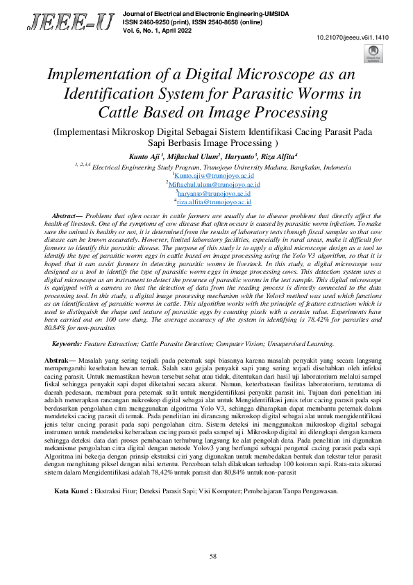 (PDF) Implementation of a Digital Microscope as an Identification System for Parasitic Worms in ...