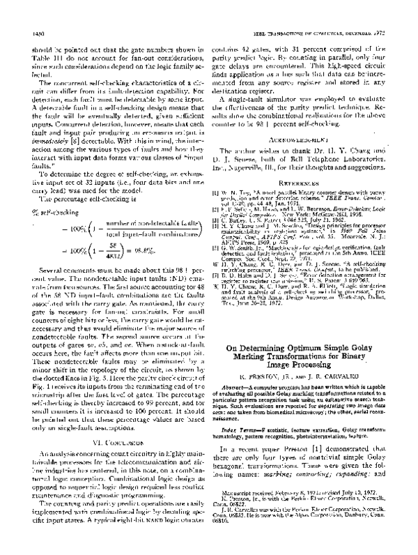(PDF) On Determining Optimum Simple Golay Marking Transformations for ...