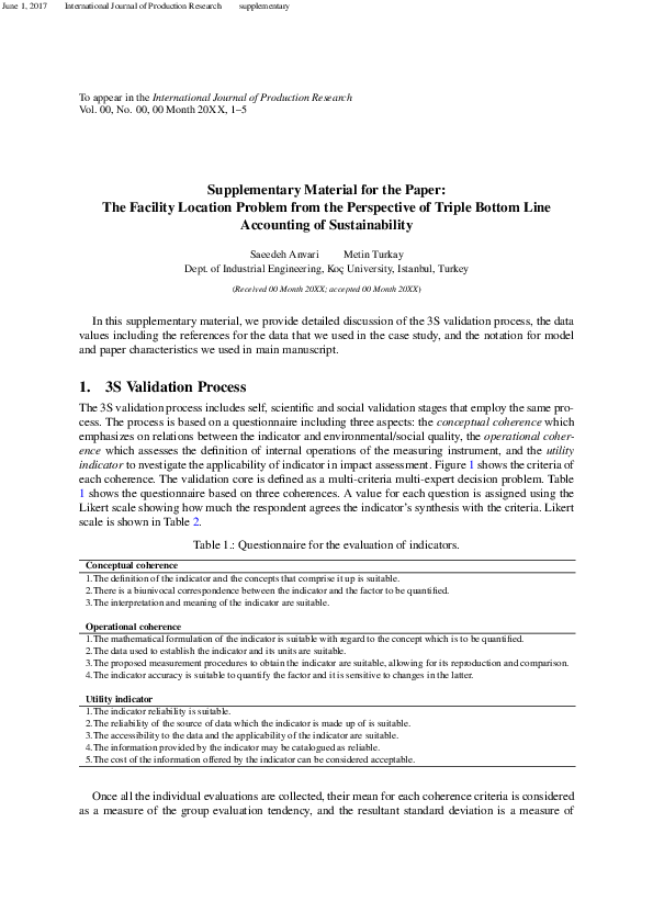 (PDF) The facility location problem from the perspective of triple ...