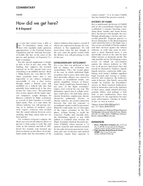 (PDF) How did we get here?