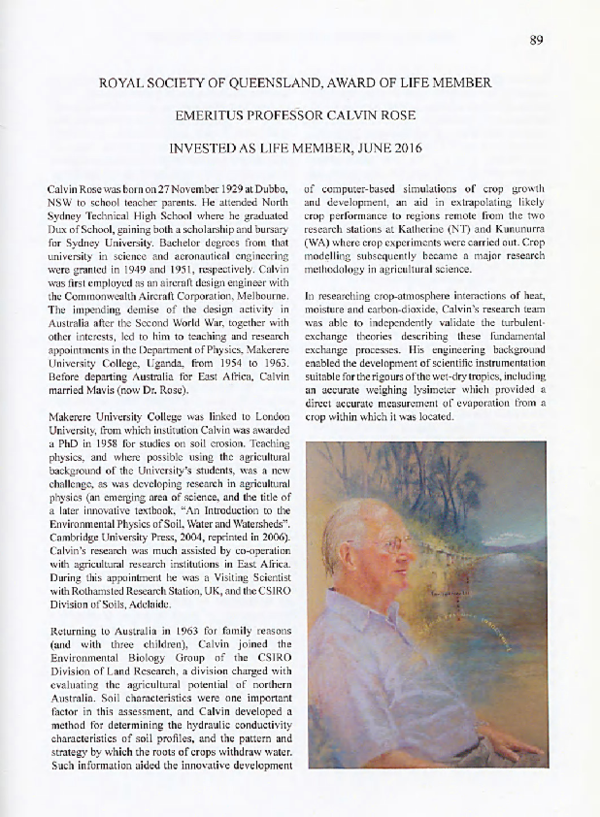 (PDF) Life Member Royal Society Of Queensland: Emeritus Professor ...