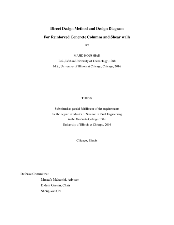 (PDF) Direct Design Method and Design Diagram for Reinforced Concrete ...