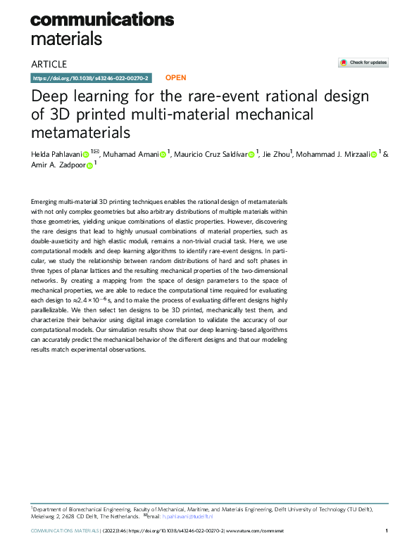(PDF) Deep learning for the rare-event rational design of 3D printed multi-material mechanical ...
