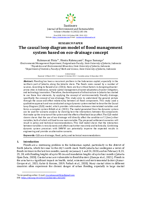 (PDF) The causal loop diagram model of flood management system based on ...