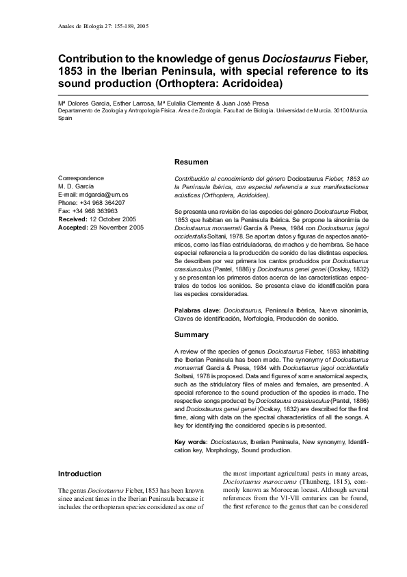 (PDF) Contribución Al Conocimiento Del Género Dociustaurus Fieber, 1853 en La Península Ibérica ...