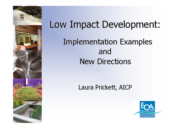 (PDF) Low Impact Development: Implementation Examples and New Directions