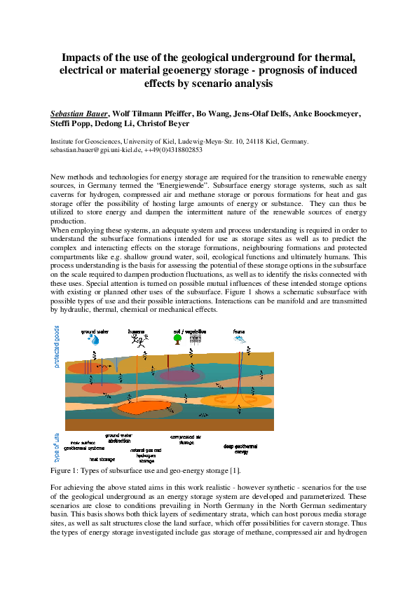 (PDF) Modeling, parameterization and evaluation of monitoring methods for CO2 storage in deep ...