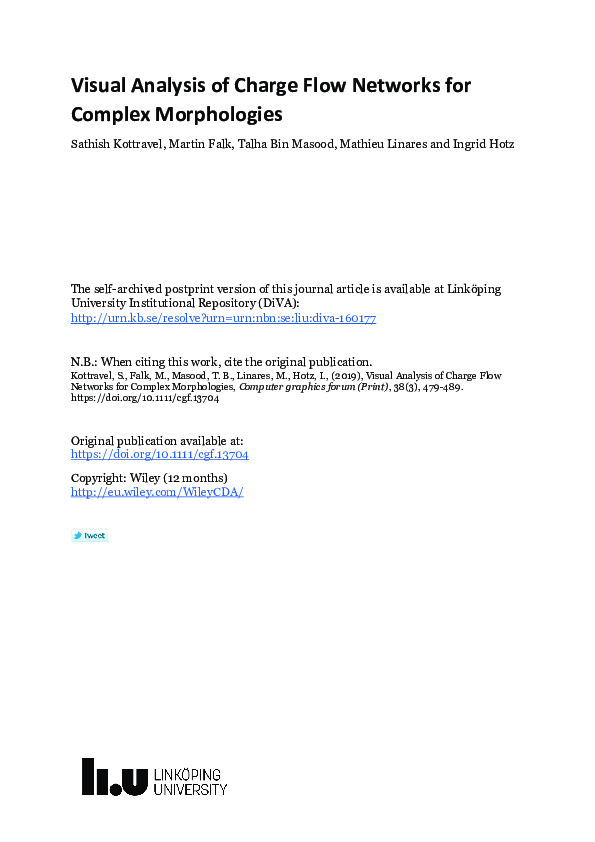 (PDF) Visual Analysis of Charge Flow Networks for Complex Morphologies