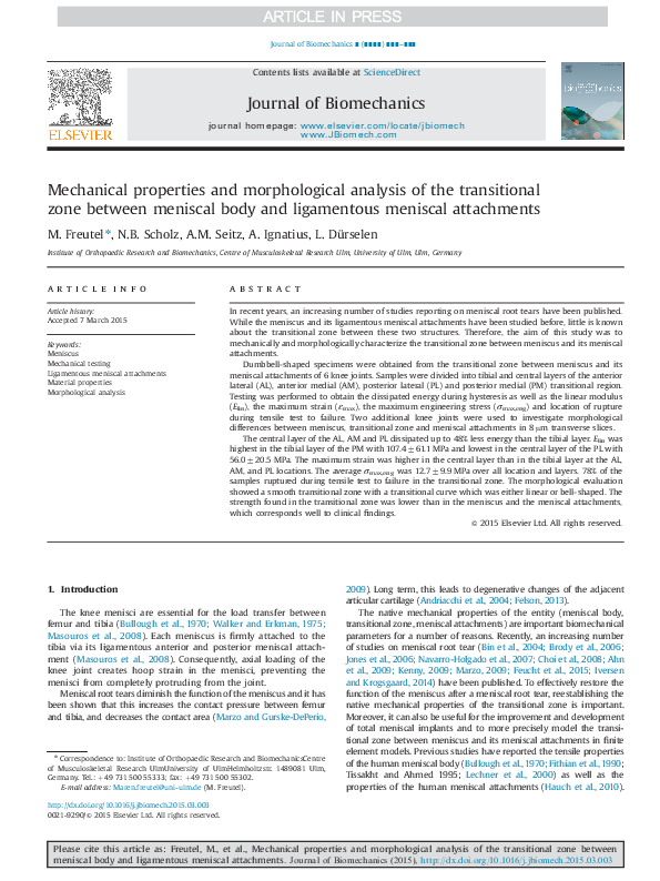 (PDF) Mechanical properties and morphological analysis of the ...