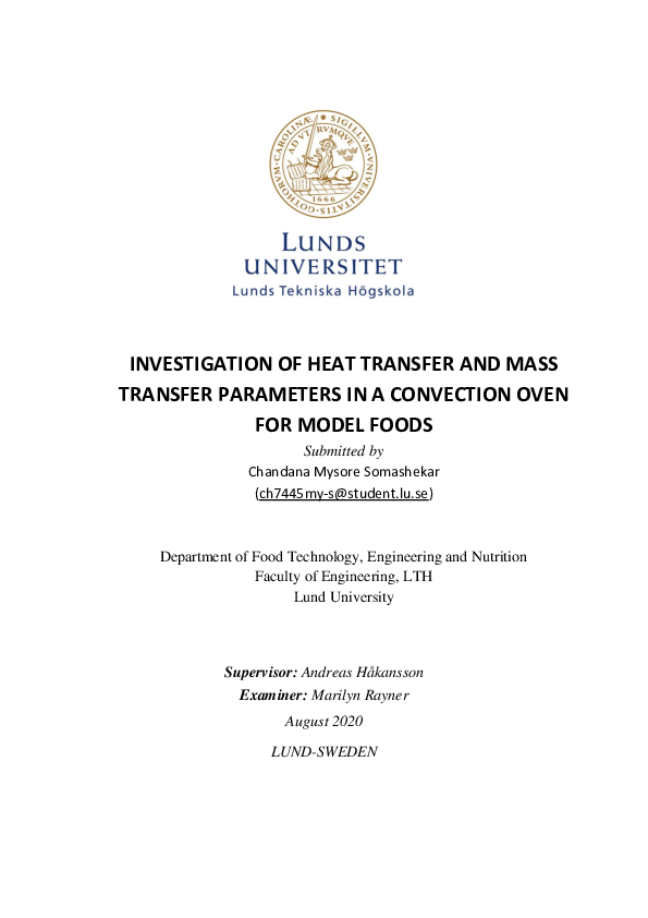 (PDF) Investigation of heat transfer and mass transfer parameters in a ...