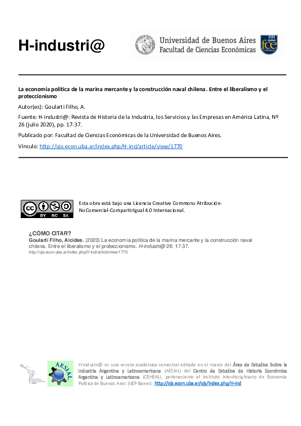 (PDF) A economia política da marinha mercante e da construção naval chilena