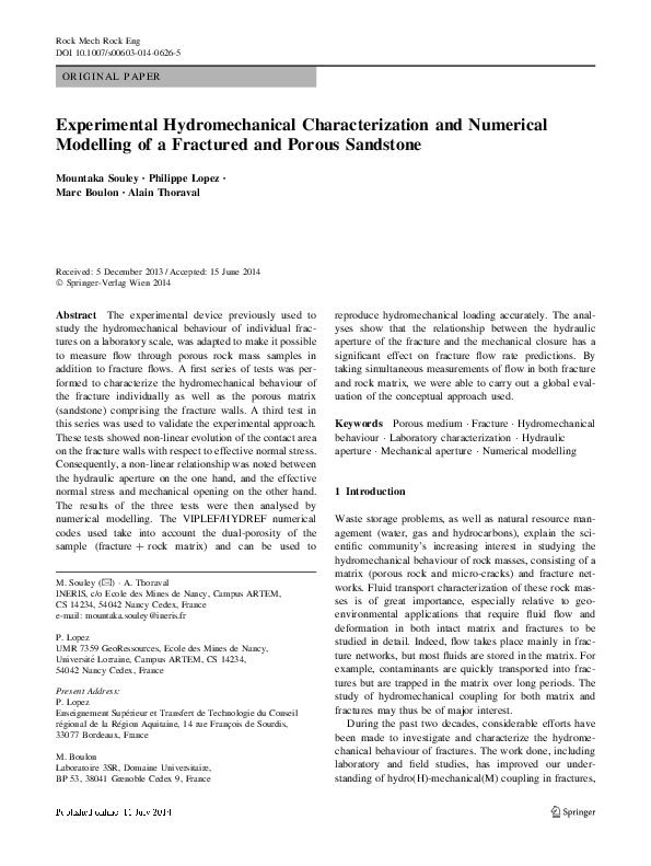 (PDF) Experimental Hydro-Mechanical Characterization of Full Load Pressure Surge in Francis Turbines