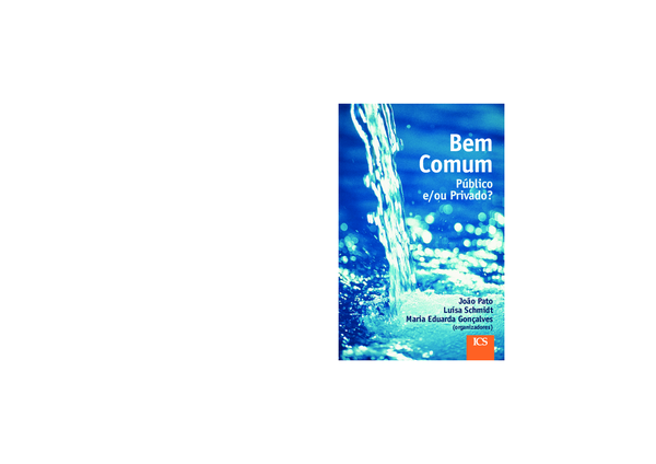 (PDF) Bem Comum: Público e/ou Privado?