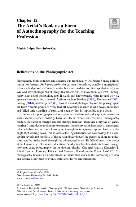 (PDF) The Artist’s Book as a Form of Autoethnography for the Teaching ...