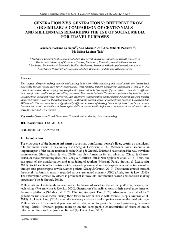 (PDF) Generation Z vs. Generation Y: Different from or Similar? A ...