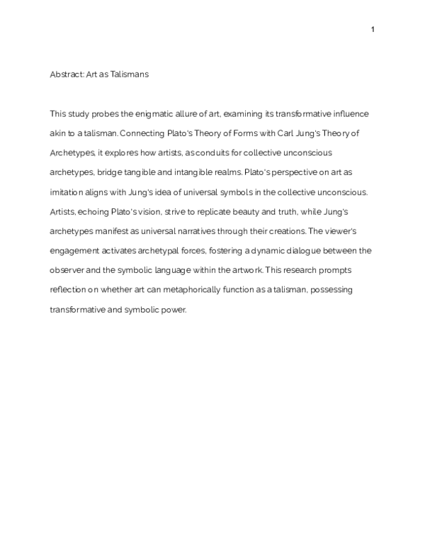 (PDF) Art As a Talismans