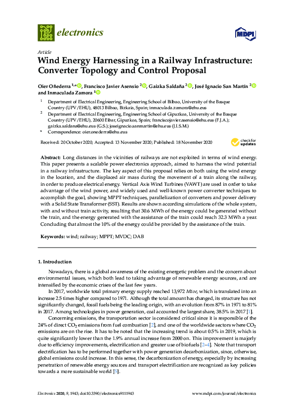 (PDF) Wind Energy Harnessing in a Railway Infrastructure: Converter ...