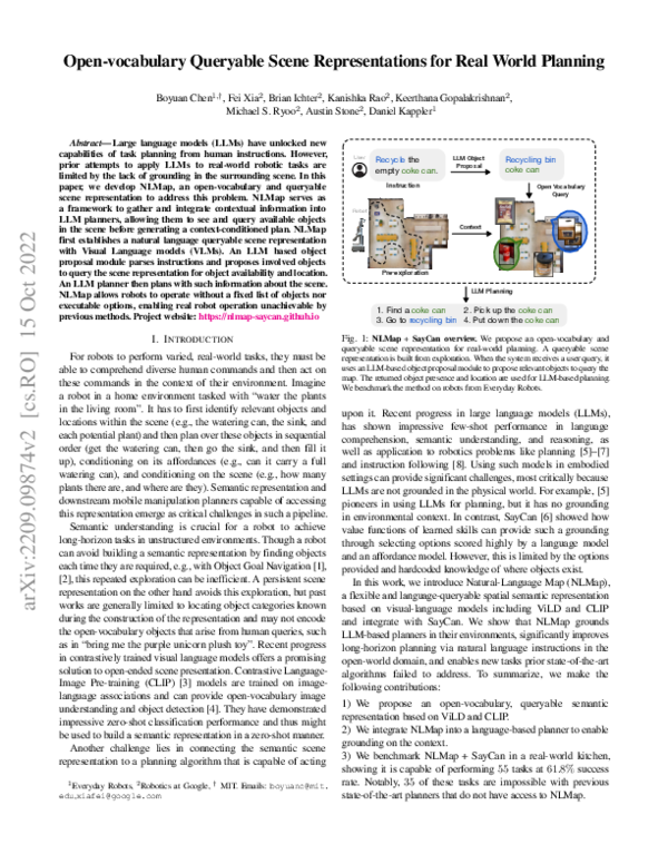 (PDF) Open-vocabulary Queryable Scene Representations for Real World ...