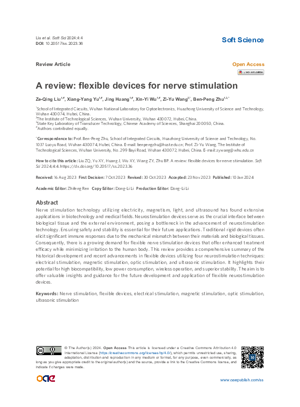 Pdf A Review Flexible Devices For Nerve Stimulation