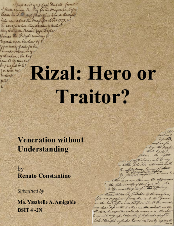(DOC) Veneration Without Understanding by Renato Constantino | Ma ...