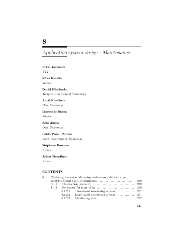 (PDF) 8 Application system design - Maintenance