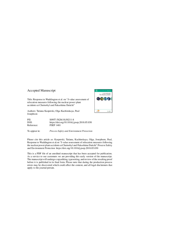 (PDF) Response to Waddington et al. on “J-value assessment of ...