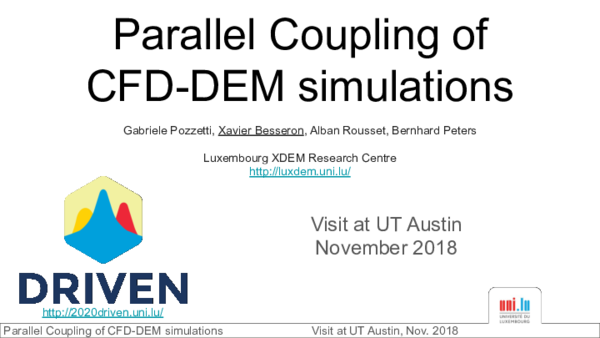 (PDF) Parallel Coupling of CFD-DEM simulations | Bernhard Peters ...