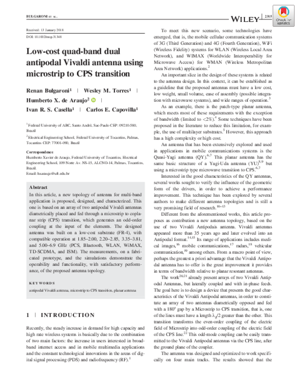 (PDF) Low‐cost quad‐band dual antipodal Vivaldi antenna using ...