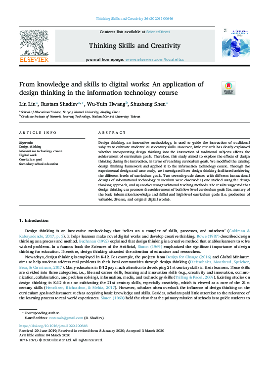 (PDF) From knowledge and skills to digital works: An application of ...