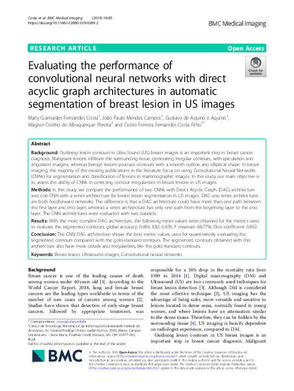 Pdf Evaluating The Performance Of Convolutional Neural Networks With Direct Acyclic Graph