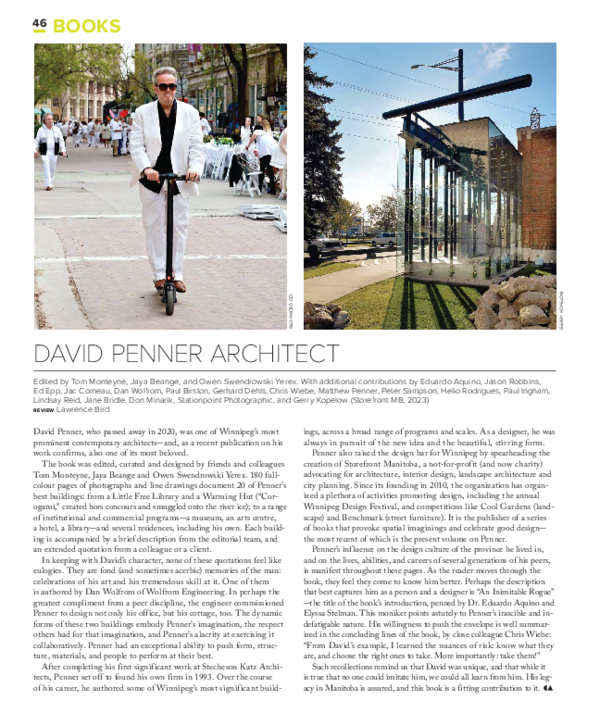 (PDF) David Penner Architect: Review