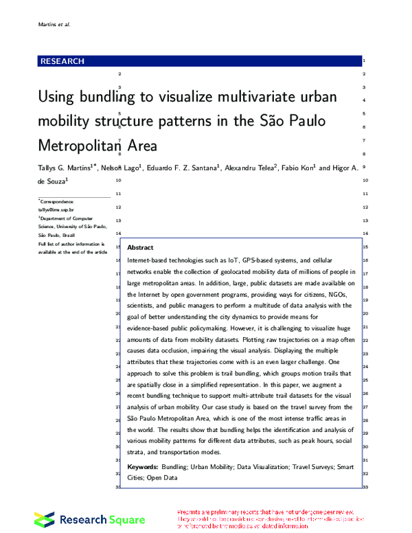 (PDF) Using Bundling to Visualize Multivariate Urban Mobility Structure Patterns in the Sao ...