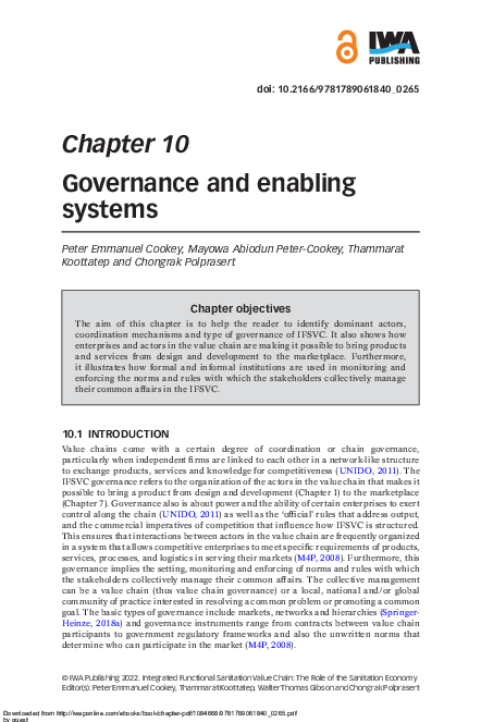 (PDF) Governance and enabling systems