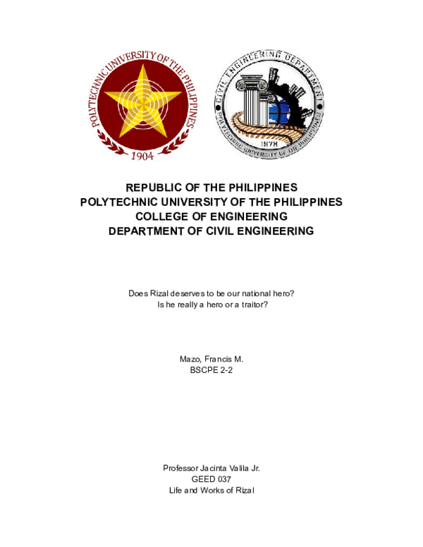 (DOC) REPUBLIC OF THE PHILIPPINES POLYTECHNIC UNIVERSITY OF THE ...