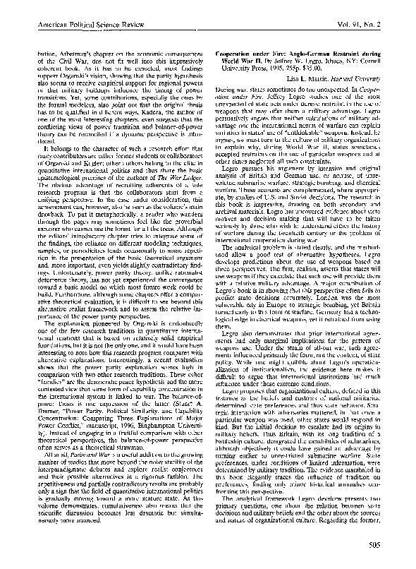 (PDF) Military Restraint in WWII: A Cultural Analysis