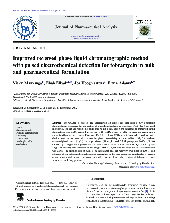 (PDF) Improved reversed phase liquid chromatographic method with pulsed ...
